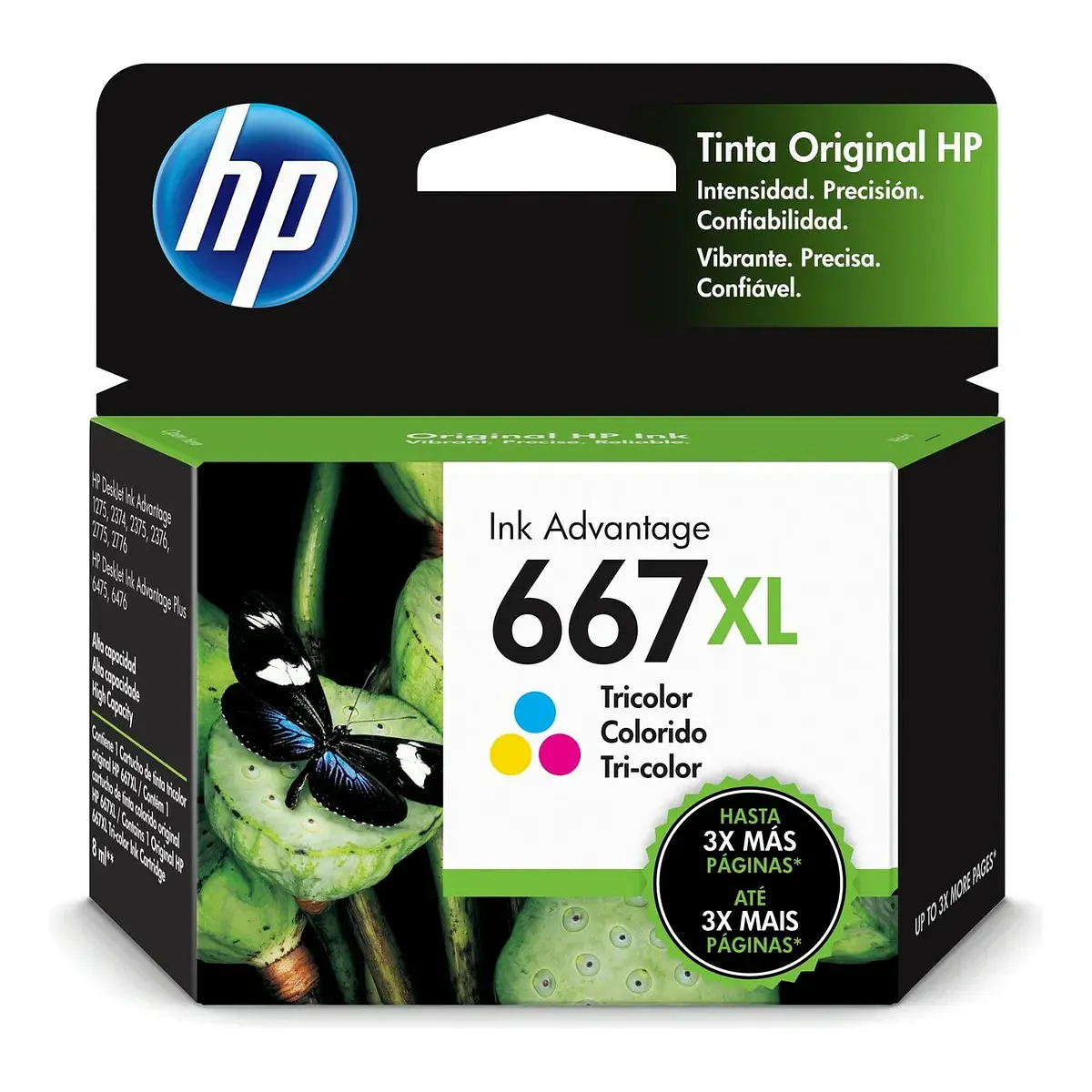 Cartucho de Tinta HP 667XL de Alto Rendimiento Color Origina | Easytech ...