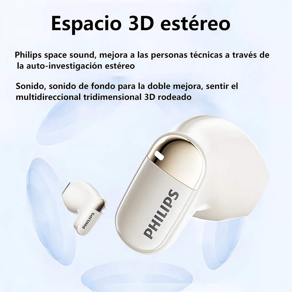 Audifonos bluetooth Philips TAT2169 Negro | Easytech store