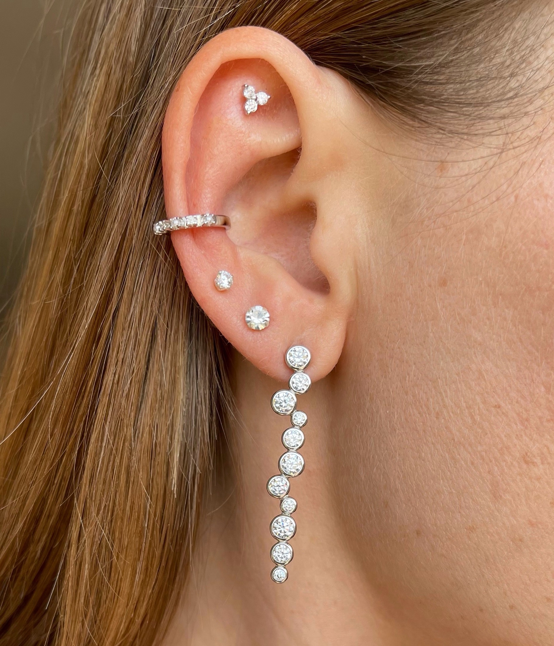 Aros largos de circones