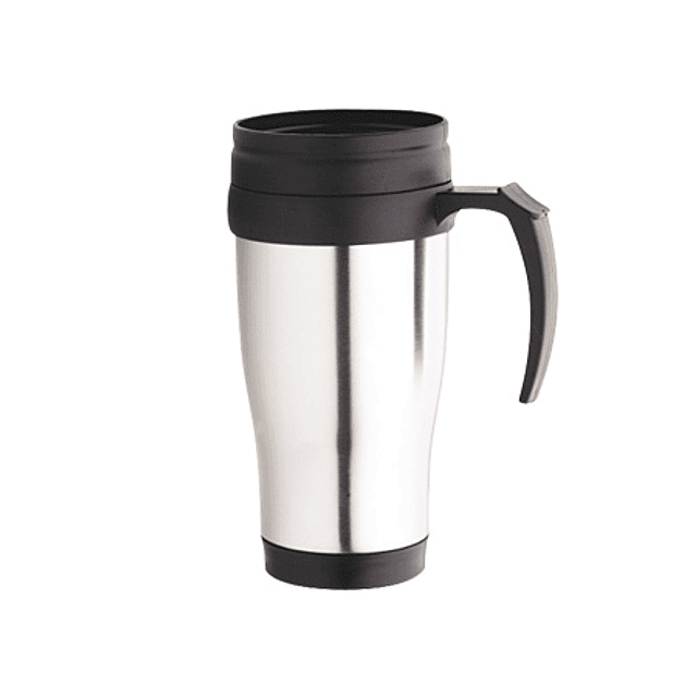 MUG TERMICO DOBLE PARED DE ACERO INOXIDABLE ANTIVUELCO 450CC