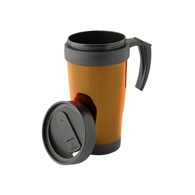 MUG TÉRMICO DE DOBLE PARED AISLANTE CON TAPA DOSIFICADOR ...