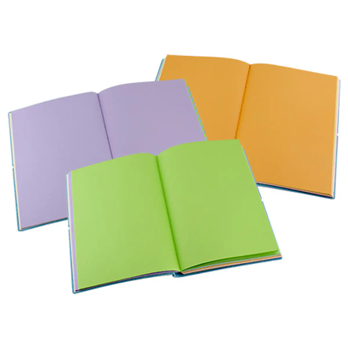 Libreta con hojas lisas de colores