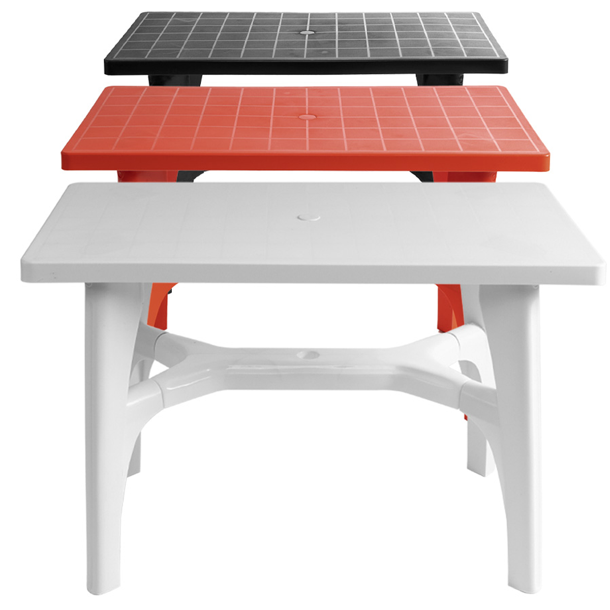 MESA PLASTICA RECTANGULAR DESARMABLE