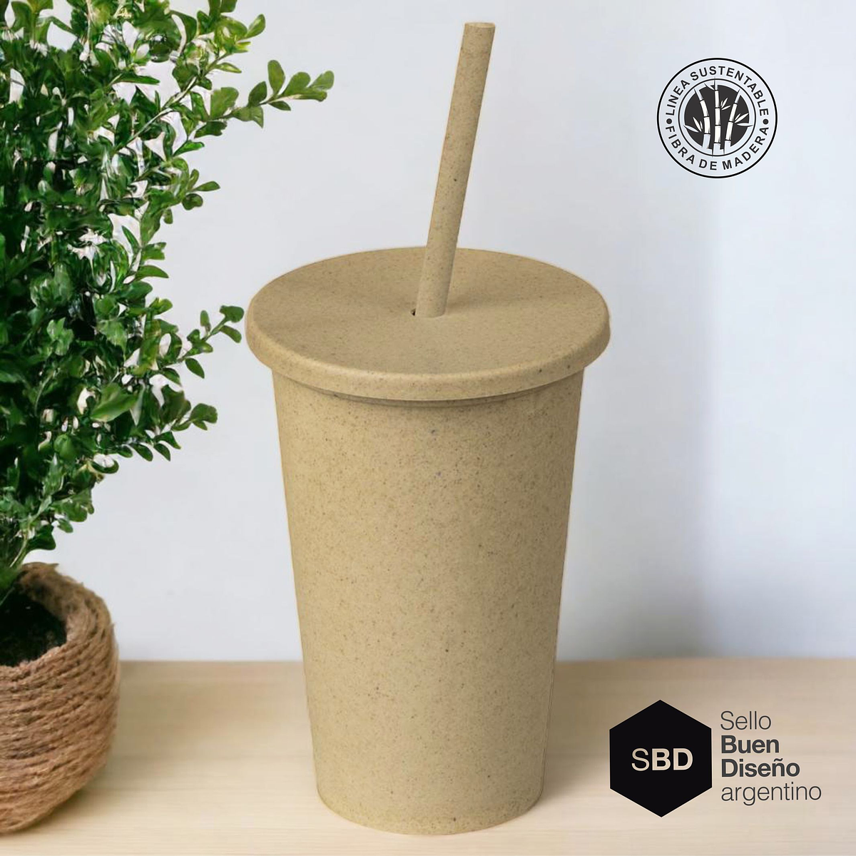 Vaso Personalizado con tu logo Bambu Sustentable ecológico