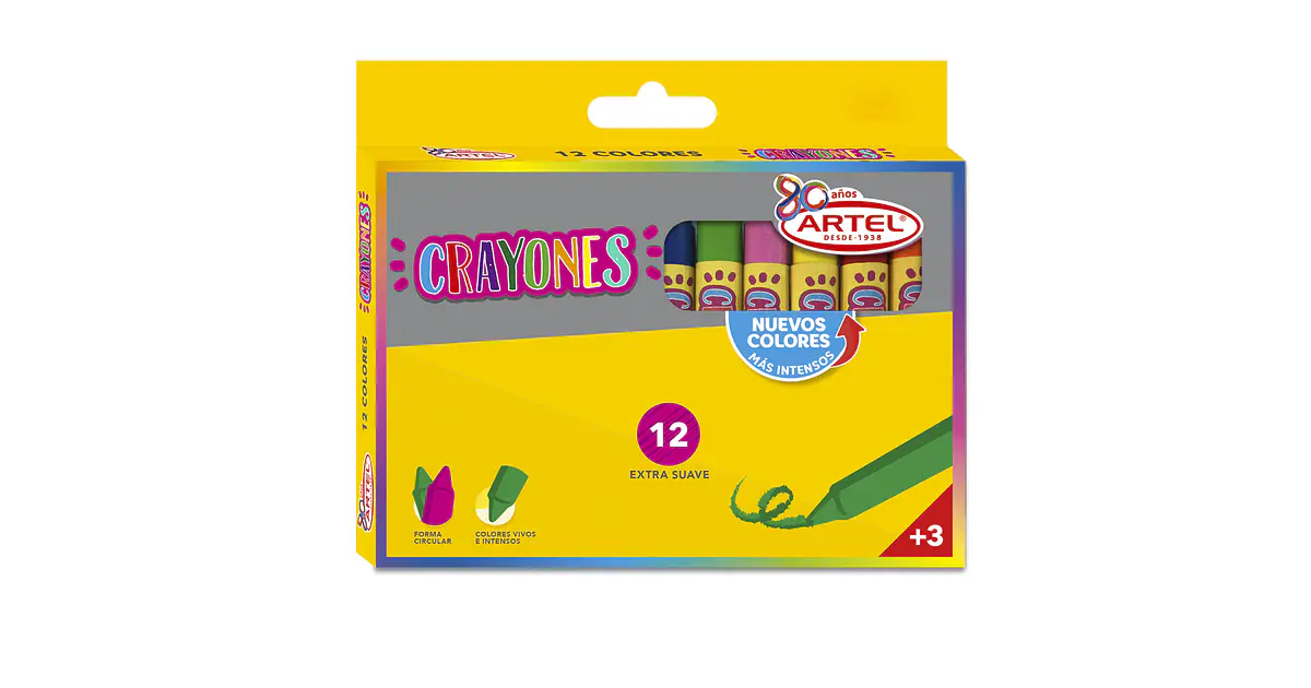 Crayón 12 Colores Artel