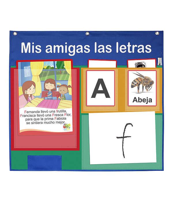 Panel de Aprendizaje Organizador de Letras Móviles