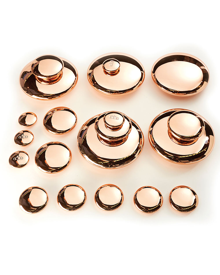 Construcción piedras espejo color bronce 20 Pzas.