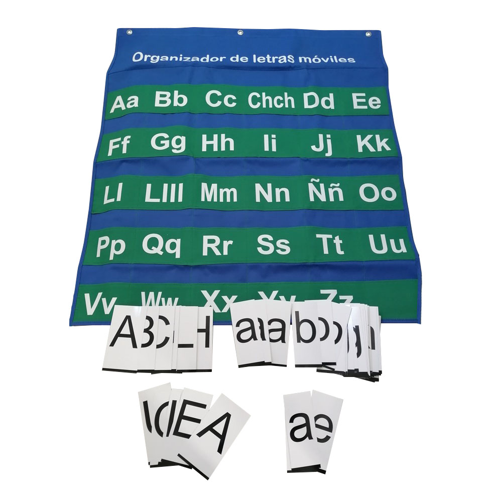 Panel de Aprendizaje Organizador de Letras Móviles