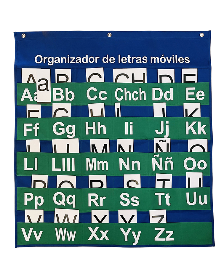 Panel de Aprendizaje Organizador de Letras Móviles