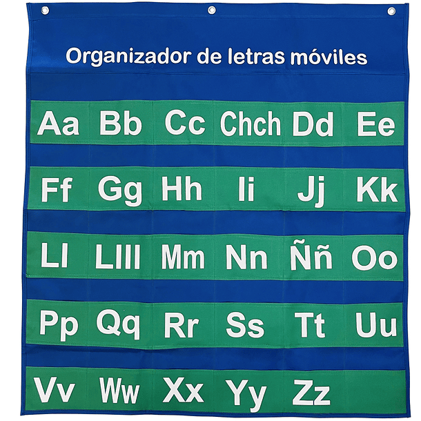 Panel de Aprendizaje Organizador de Letras Móviles