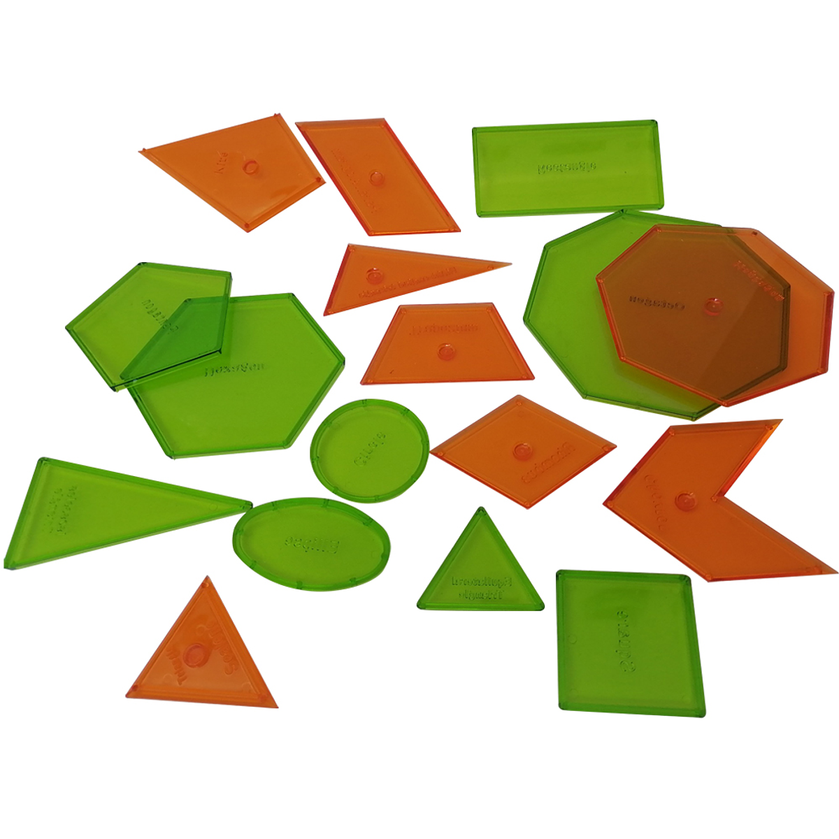 Formas Geométricas Semi Transparentes