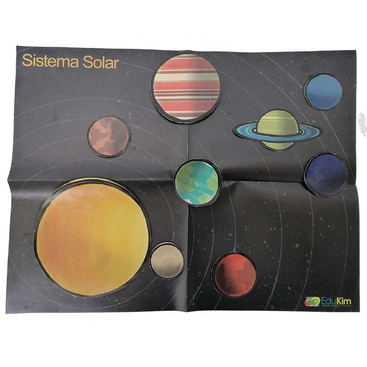 Sistema Solar con Láminas Imantadas