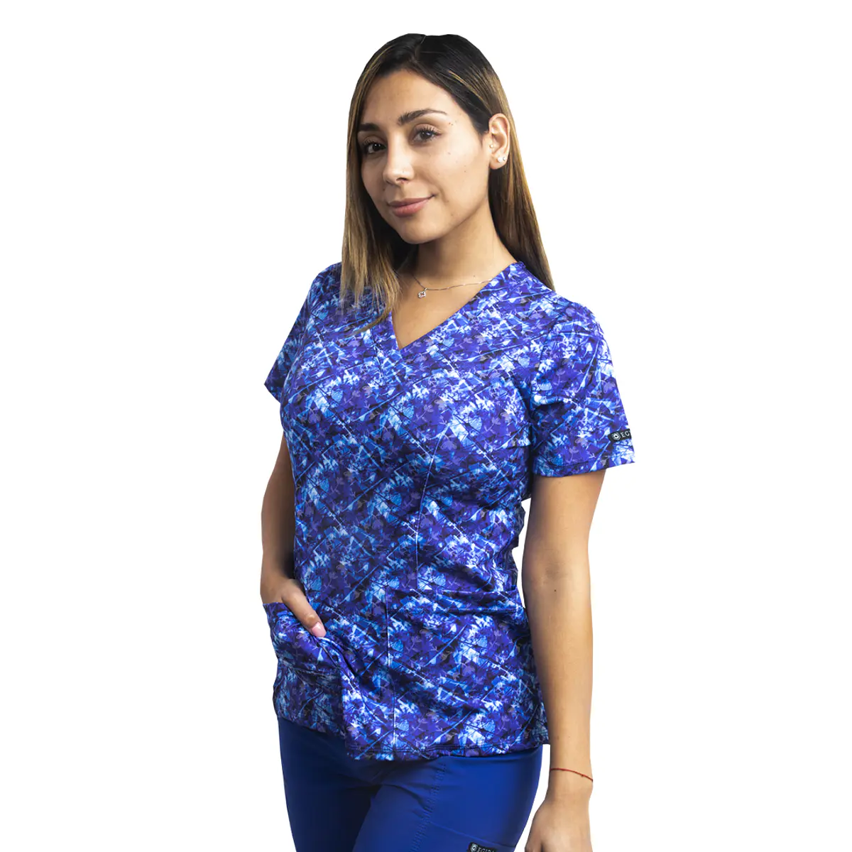 Uniformes Clínicos Azul Rey | Scrubs Médicos con Tecnología