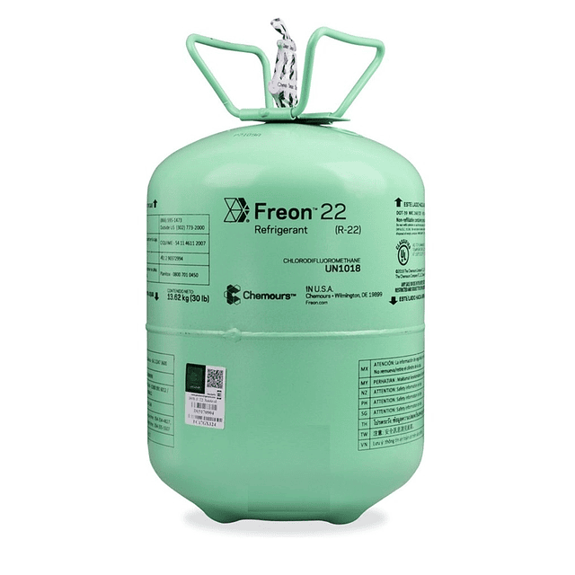 Gas Refrigerante R22 bombona 13.6 kg Freon/Dupont
