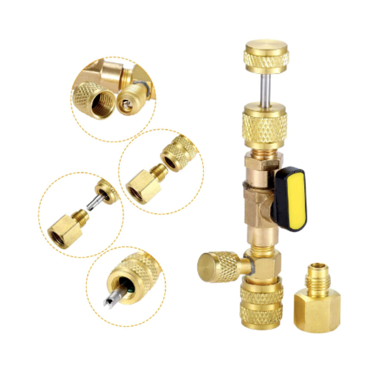 Extractor De Núcleos De Válvula Ac 1/4 5/16 Sae Universal