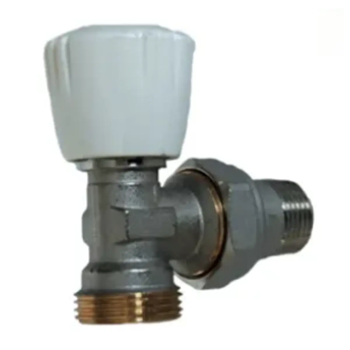 Kit Valvula Angular 1/2 para Radiador + Detentor (Pex 20)