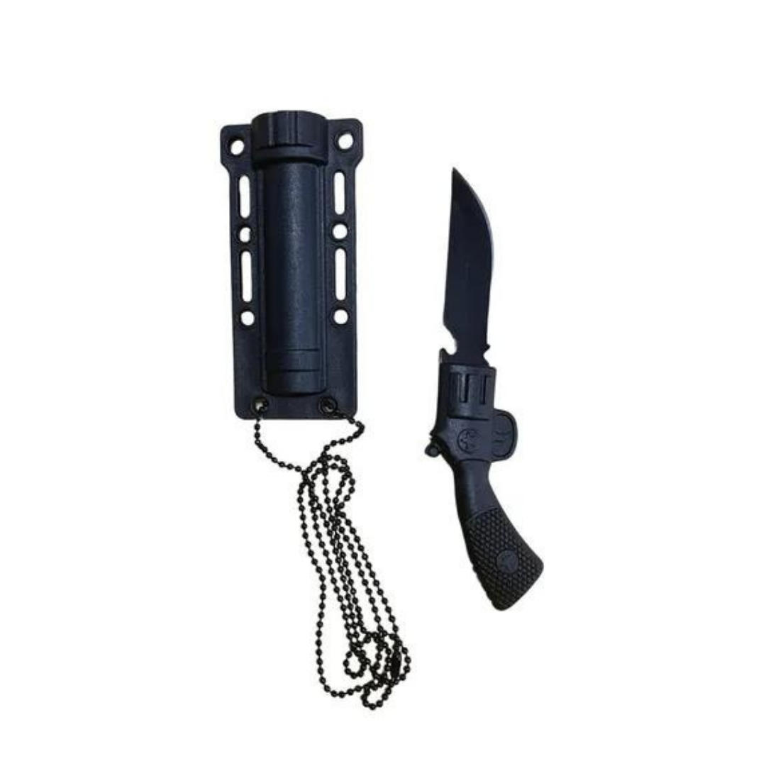 Cuchillo Cortapluma Forma Revolver -Colgante