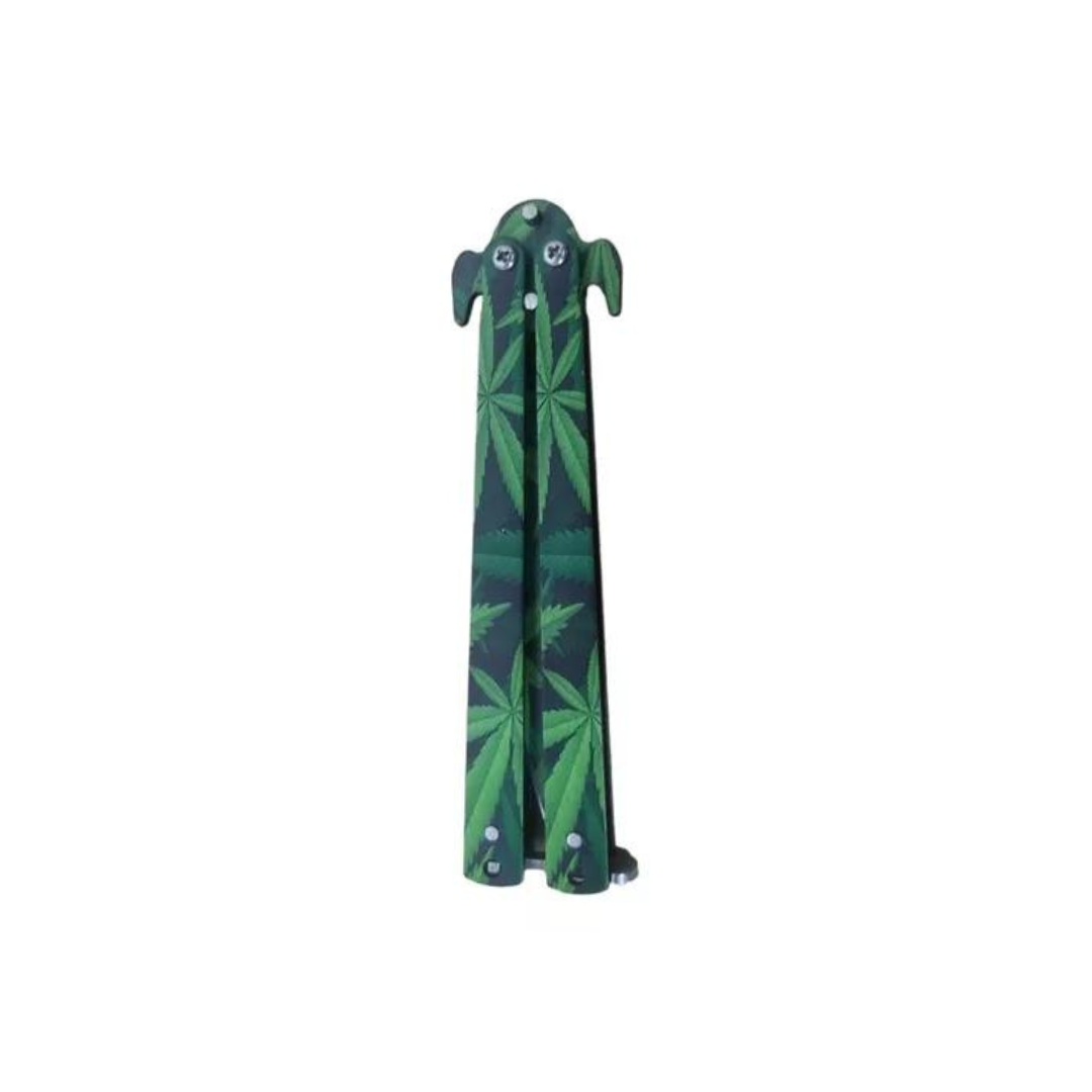 Cuchillo Navaja Mariposa Con Punta Supervivencia Con Filo
