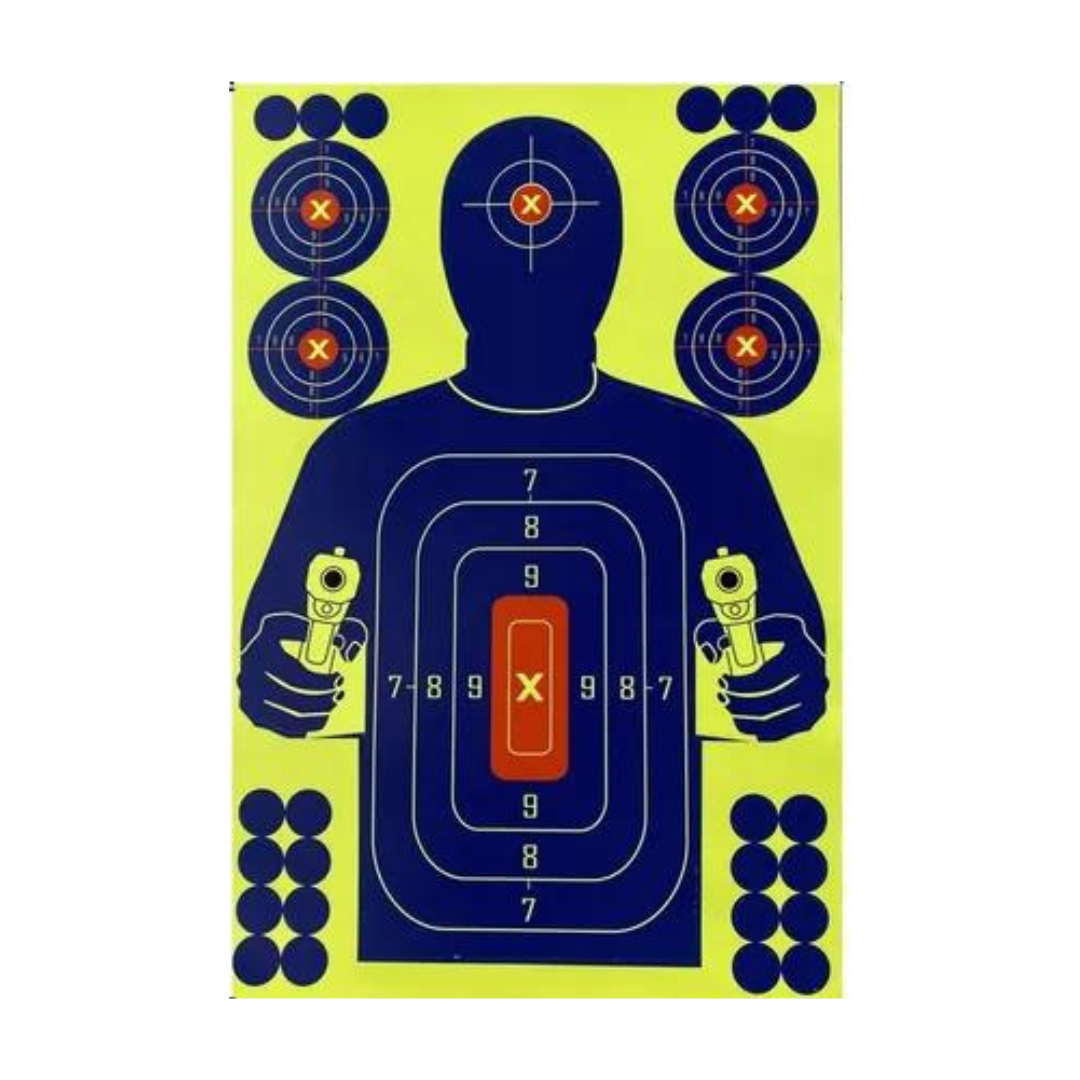 Diana Target Adhesivo Tiro Silueta Humano Airsoft Tiro