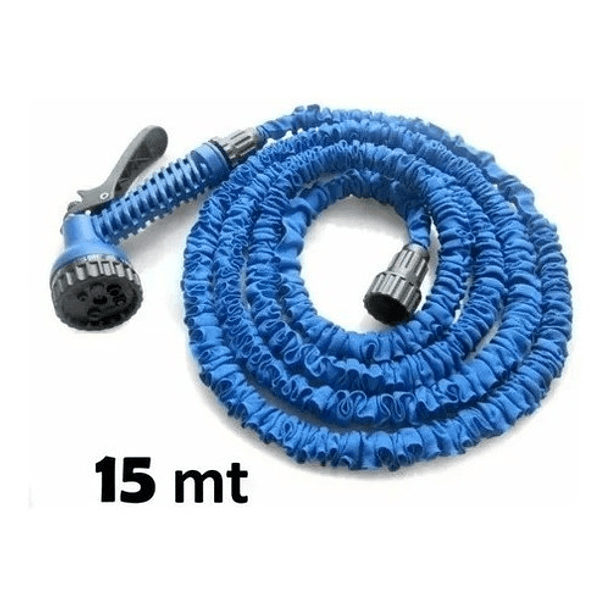 Manguera Retractil Expandible Mágica 15 Metros Riego Jardin