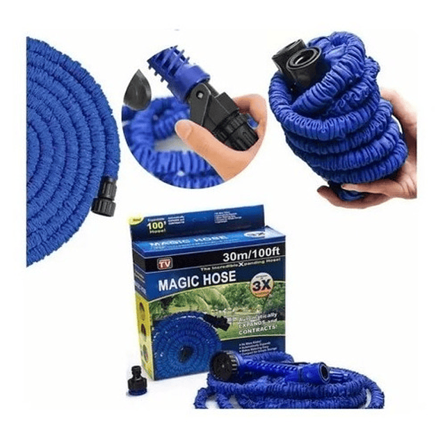 Manguera Retractil Expandible Mágica 15 Metros Riego Jardin