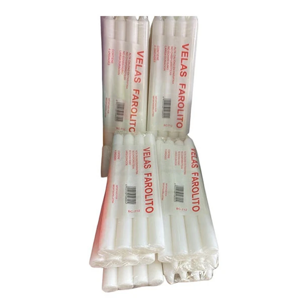 Velas Farolito Vela Blanca Económica Farolito Iluminación X1