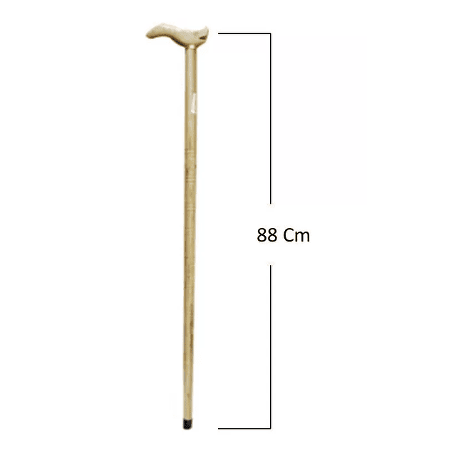 Bastón Clasico De Haya Madera 88 Cm