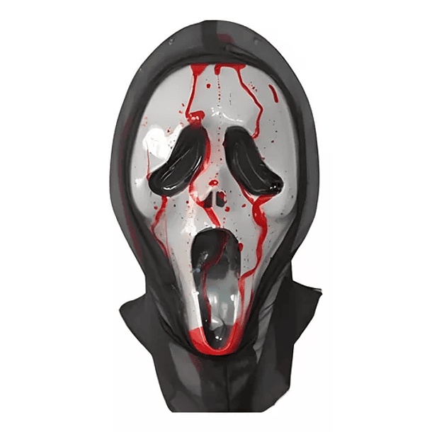 Disfraz Ghostface Scary Movie Traje + Máscara Con Sangre + C
