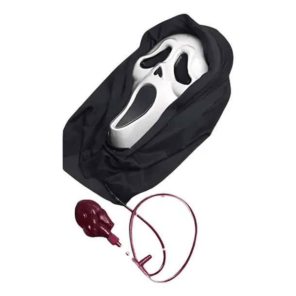 Disfraz Ghostface Scary Movie Traje + Máscara Con Sangre + C