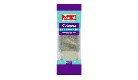 Gelatina en Hojas Colapez Gourmet (5 hojas)