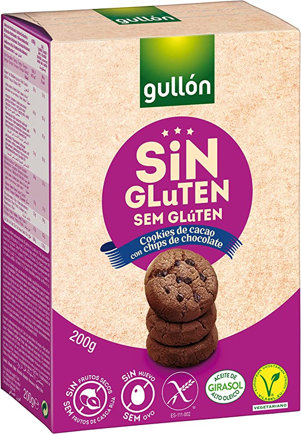 Gullon mini choco/chips sin gluten