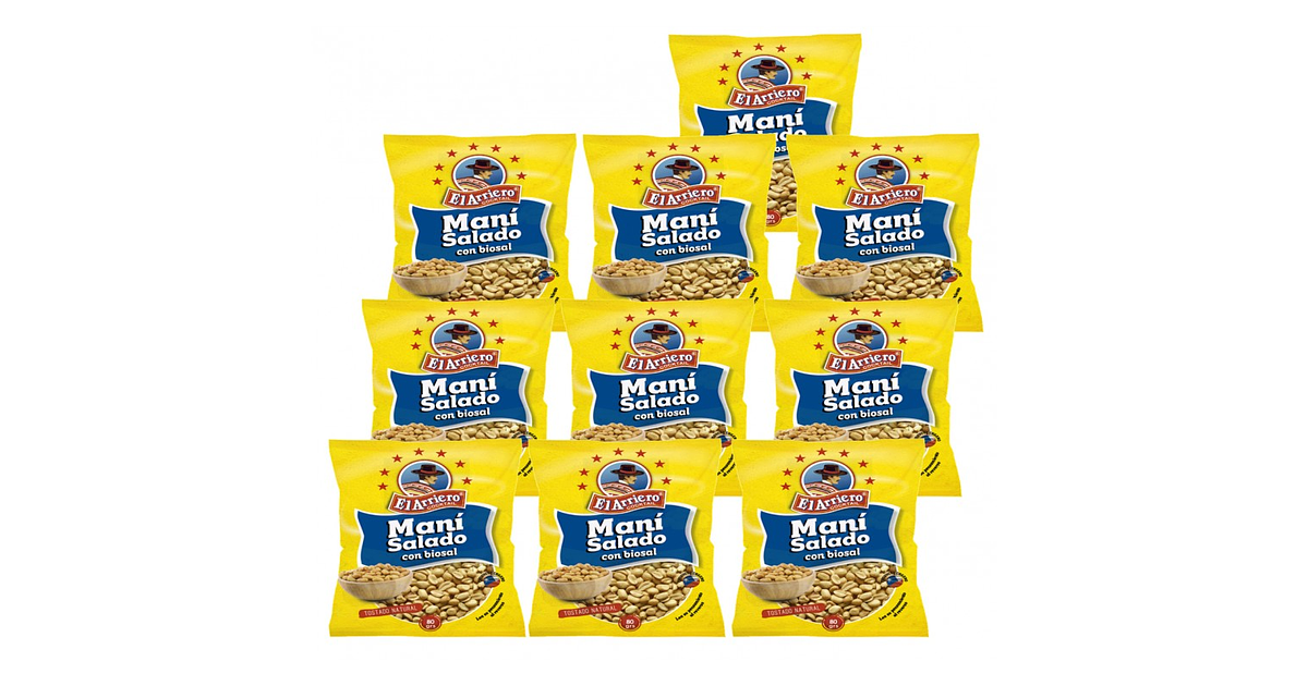 Maní salado 80 gr El Arriero