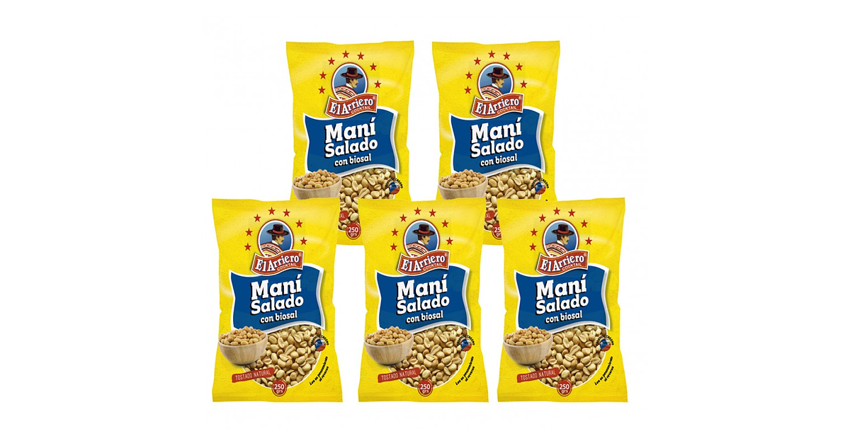 Maní salado 250gr El Arriero