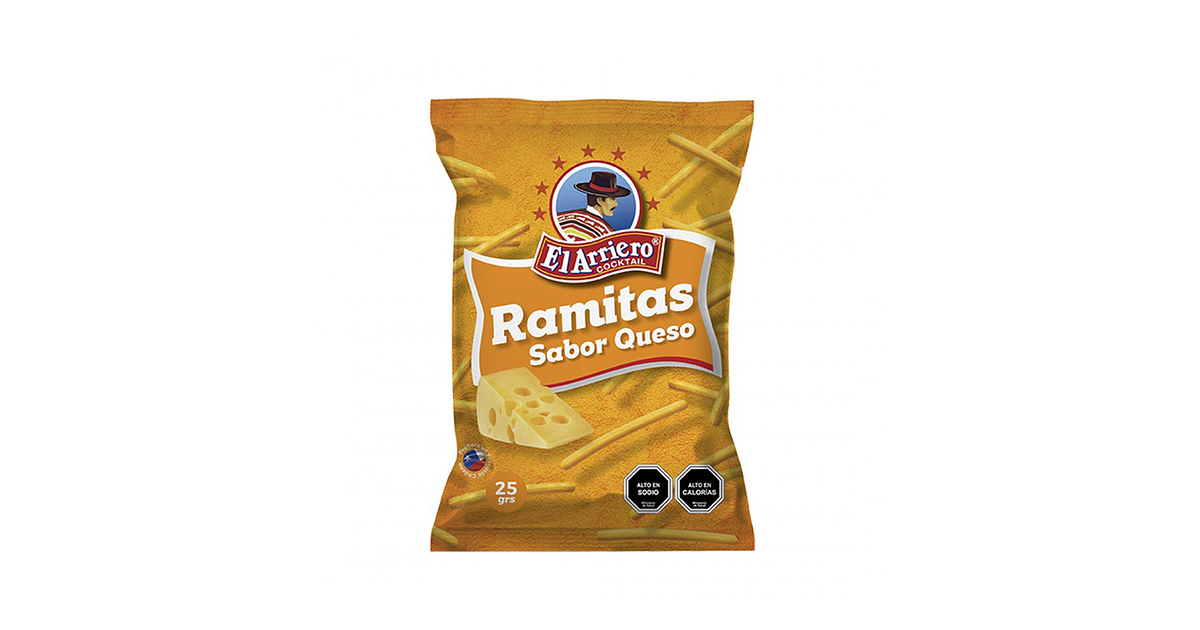 Ramitas de queso 25gr c/u