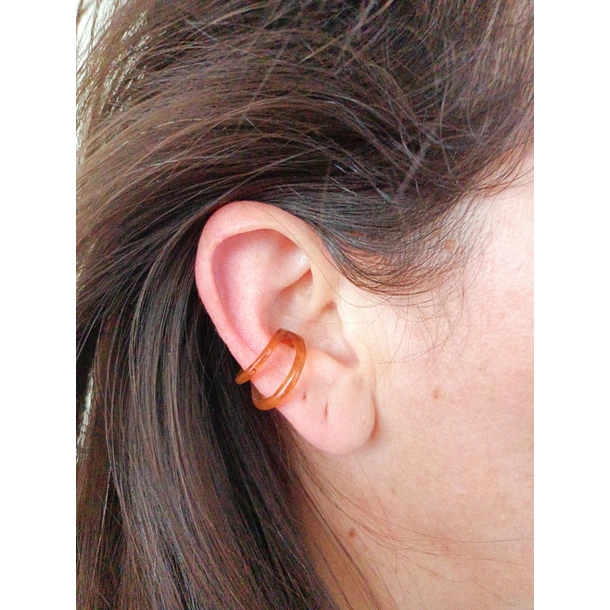 Piercing Oreja Ear Cuff Resina Colores Sin Perforación Punk