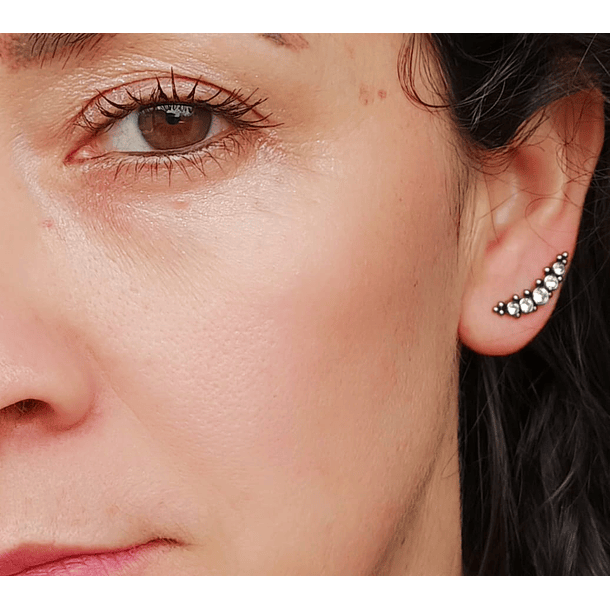 Piercing Oreja Tragus Conch Labret Modelo Media Luna Hipoale