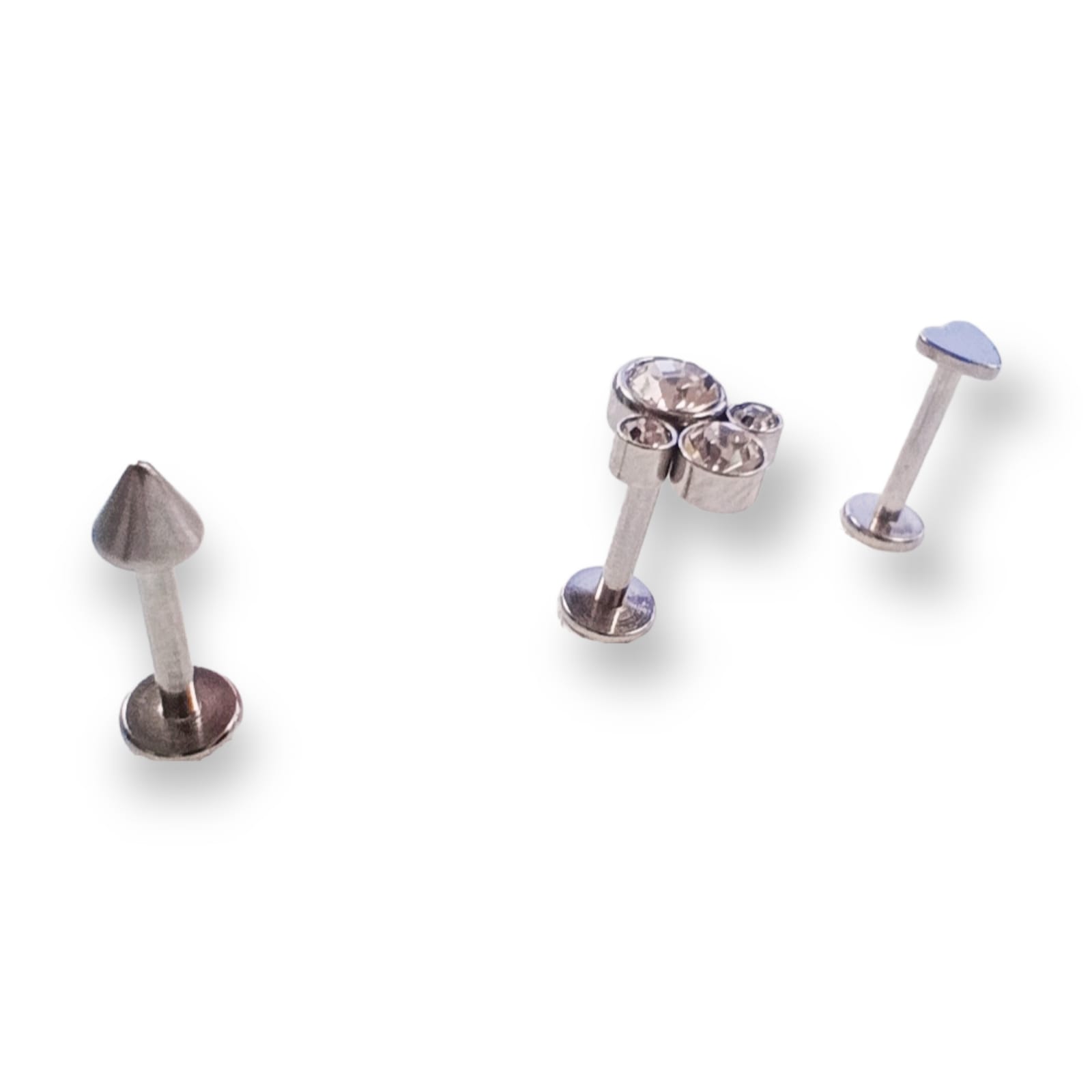 Set de Piercing Conquista Labret push pin acero quirurgico