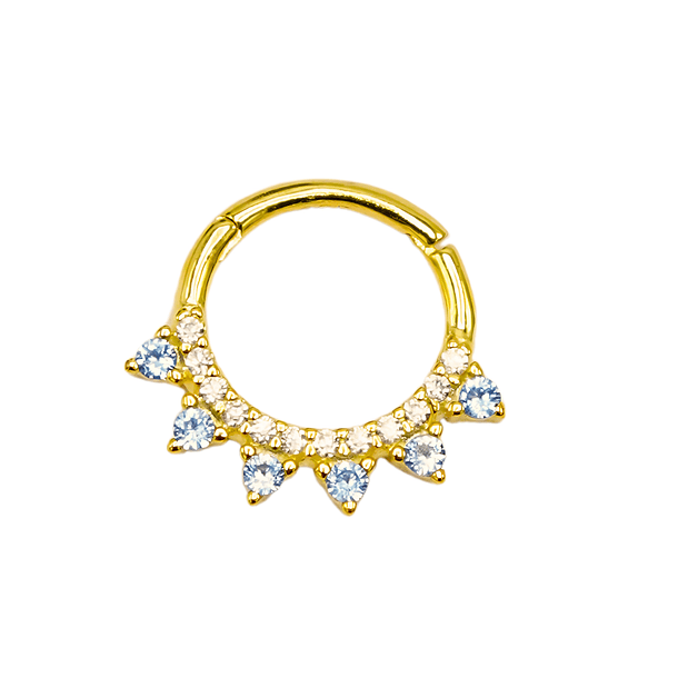 Piercing Septum love winter Plata fina ley S925 Chapada Oro