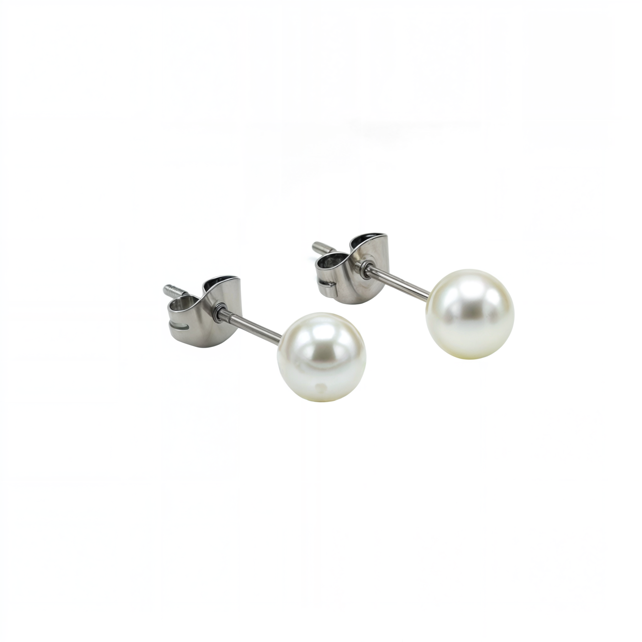 Aros Sascha perla 5mm titanio ASTM F136 20g
