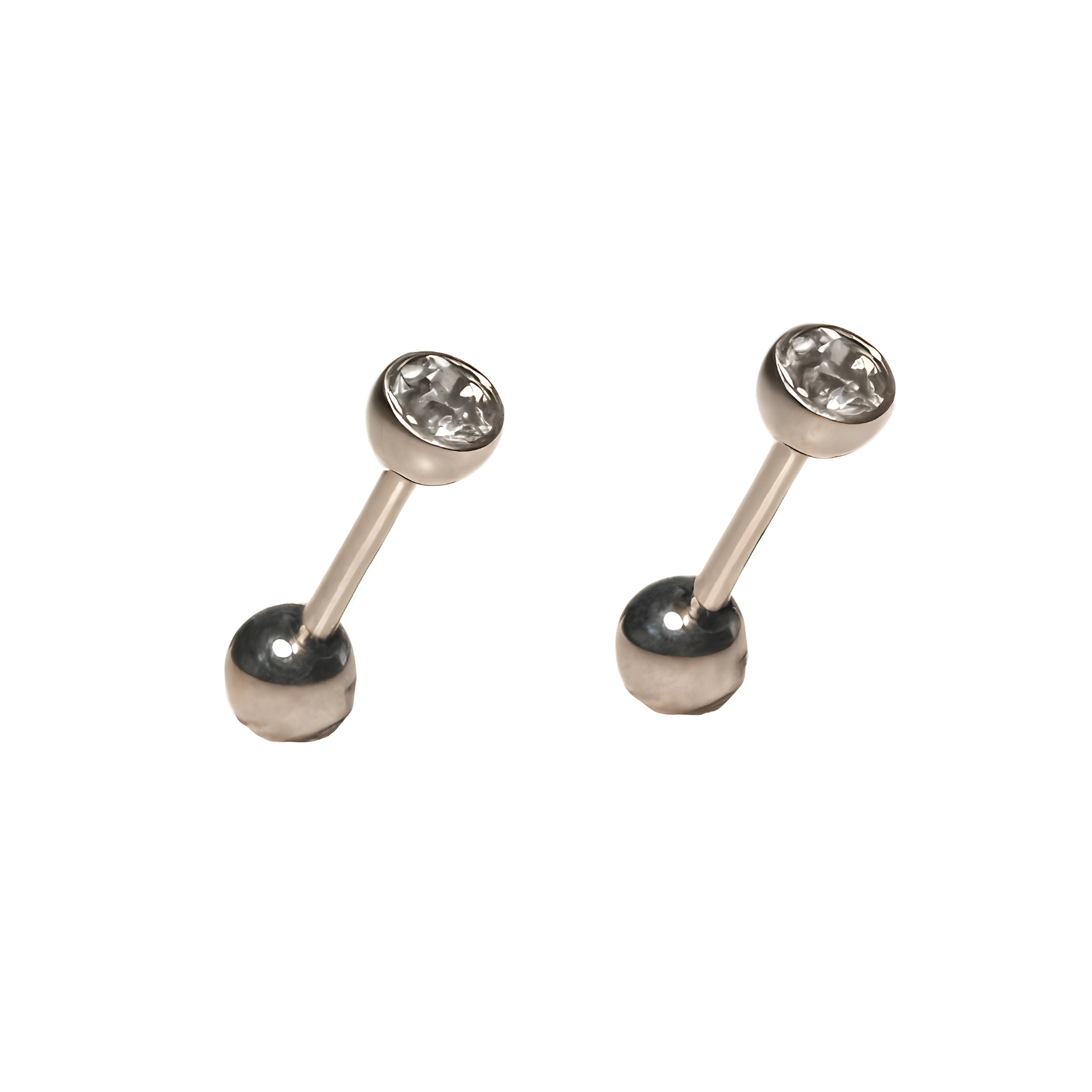 Aros punto de luz 3mm titanio tapa de seguridad 20g