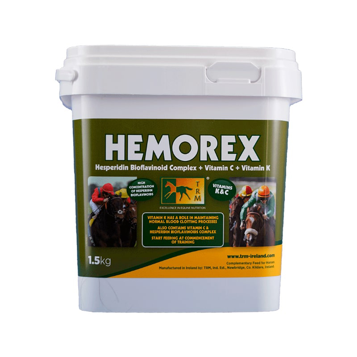 HEMOREX® Powder 1.5kg (TRM) - Suplemento para Caballo Sangra