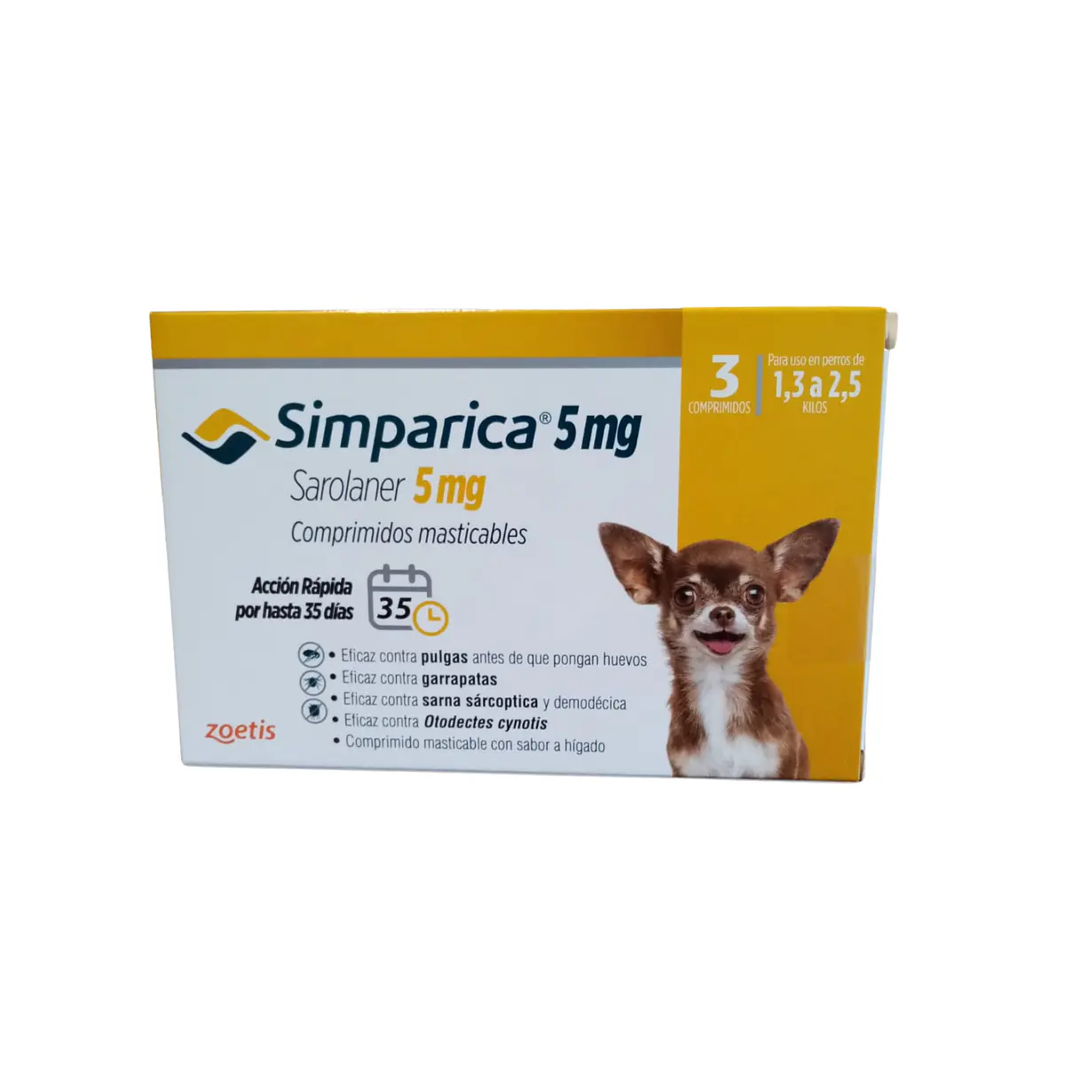 Simparica 5 Mg(1-2,5 Kg) 3 Comp