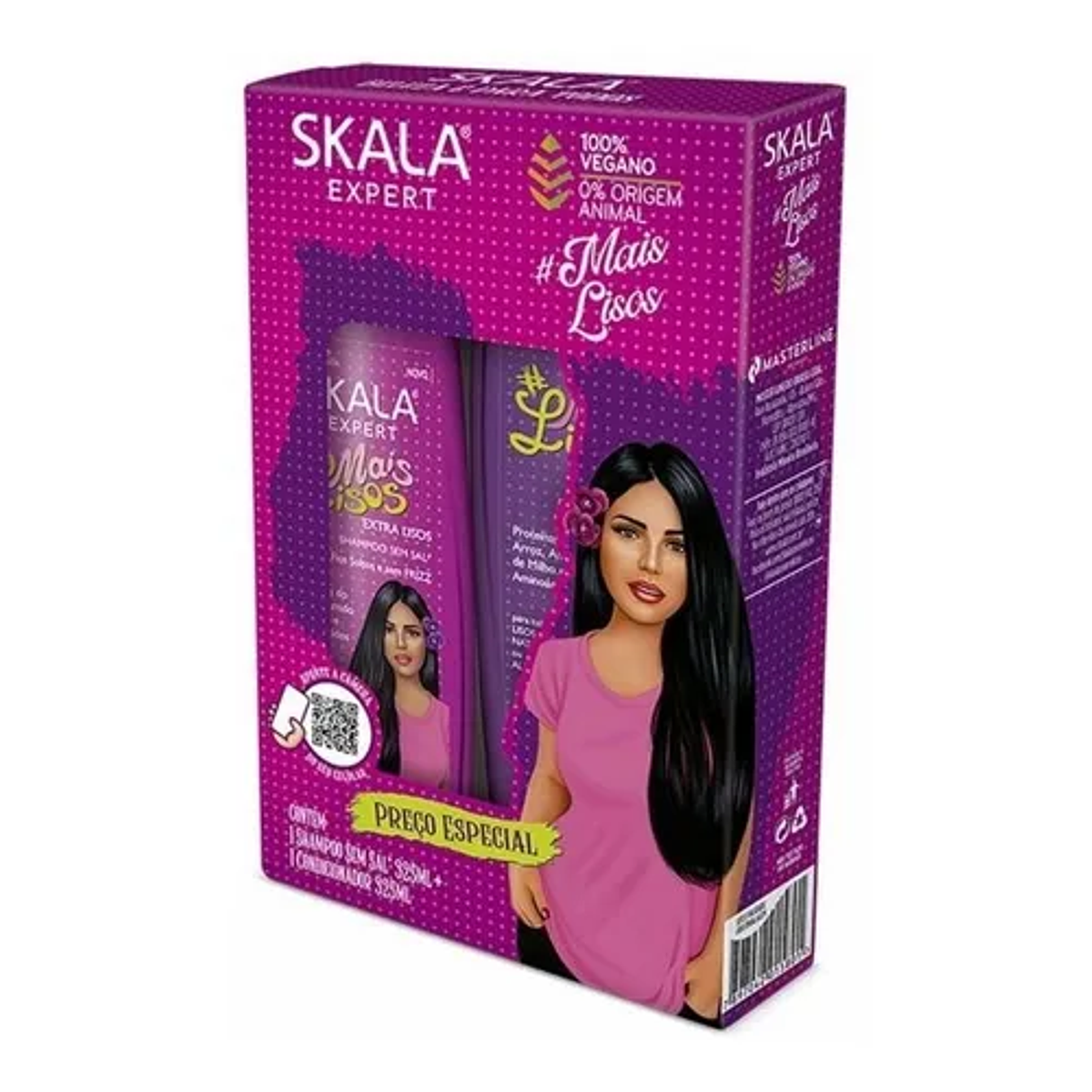 SKALA KIT MAIS LISOS SHAMPOO Y AOCNDICIONADOR 325 ML / EX...