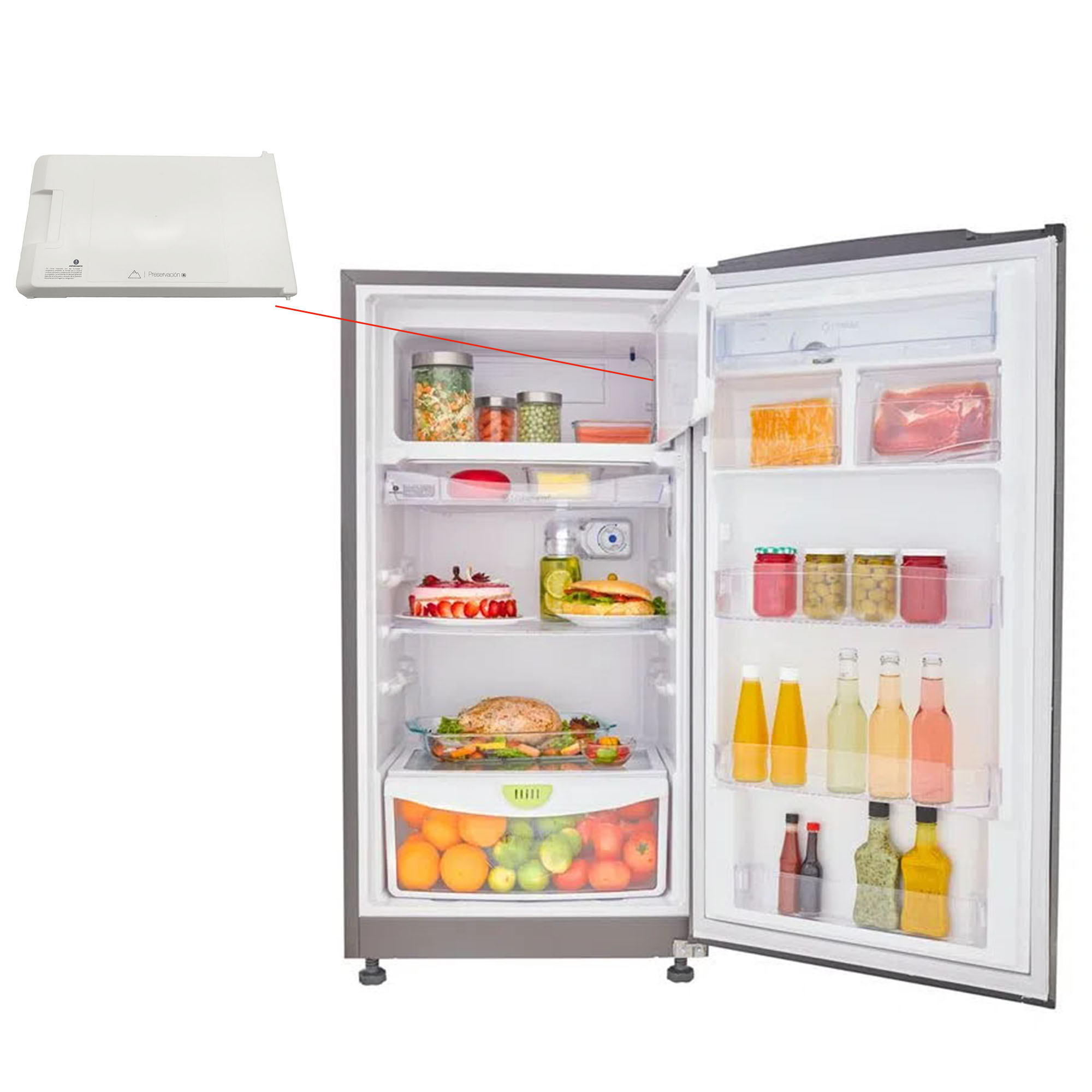 Repuesto Nevera Haceb Puerta Congelador Grande