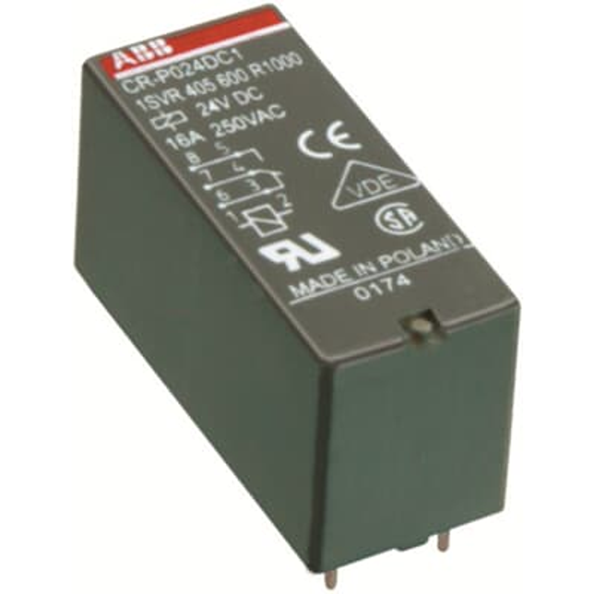 Relevador CR-P024DC2 mca. ABB