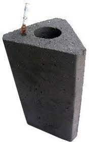 Electrodo triangular AME-166 de grafito mca. AMESA