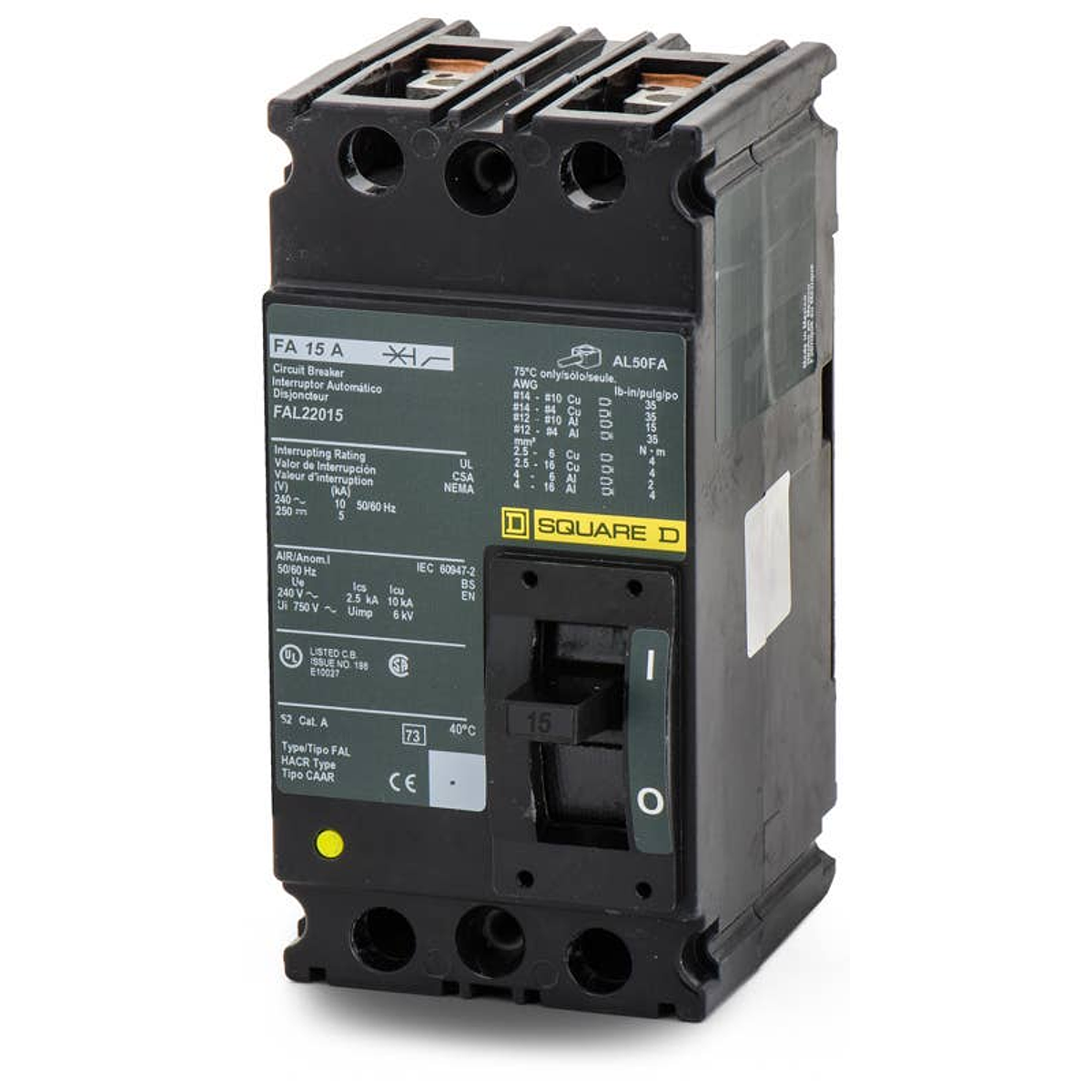 Interruptor termomagnetico FAL22050 Square D