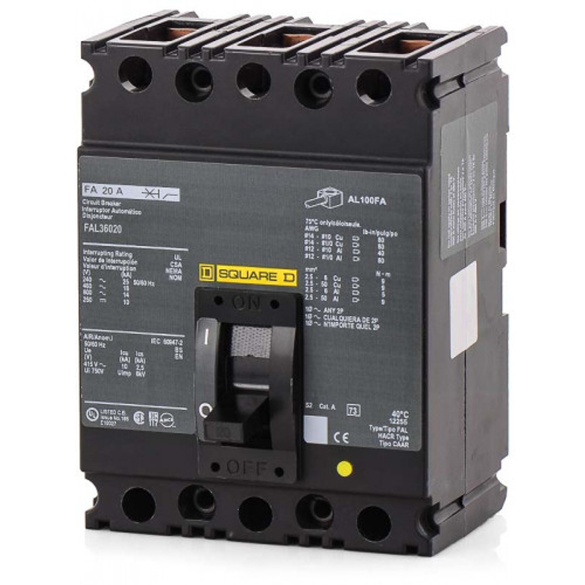 Interruptor termomagnetico FA36050 Square D