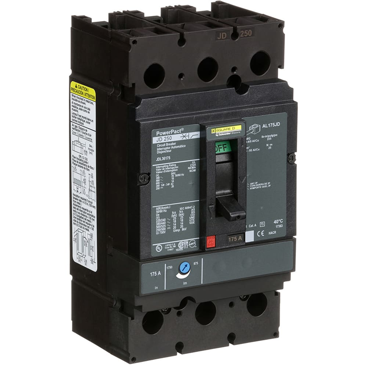 Interruptor termomagnetico JDL26175 Square D