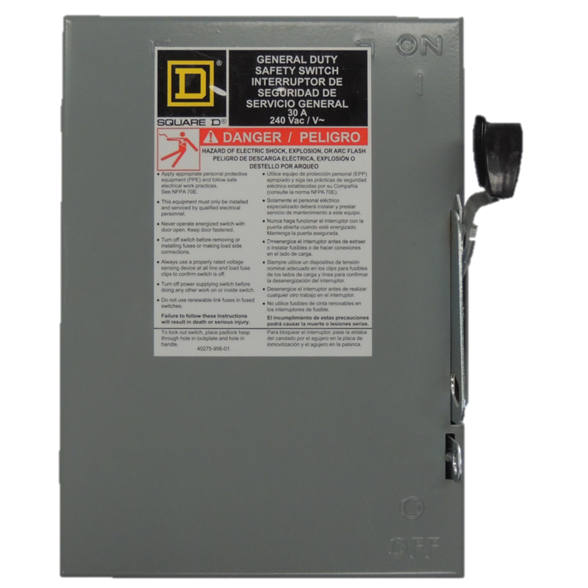 Interruptor de seguridad 2p, 30A D221N